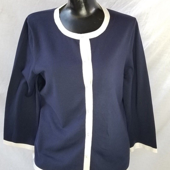 Pendleton | Sweaters | Pendleton Women Petite Cardigan Navy Blue Pm ...